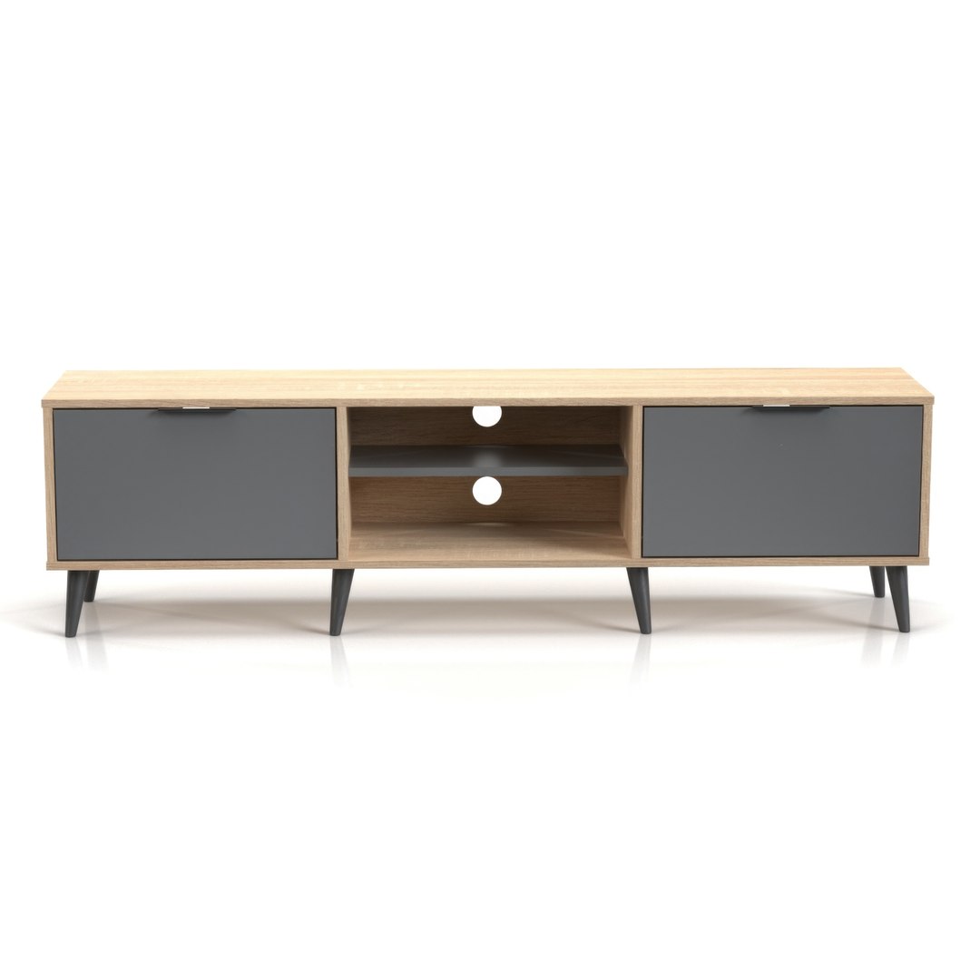 3D Multi Color 71in Wide Tv Bench - TurboSquid 2227694