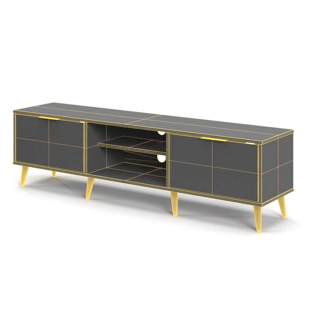 3D Multi Color 71in Wide Tv Bench - TurboSquid 2227694