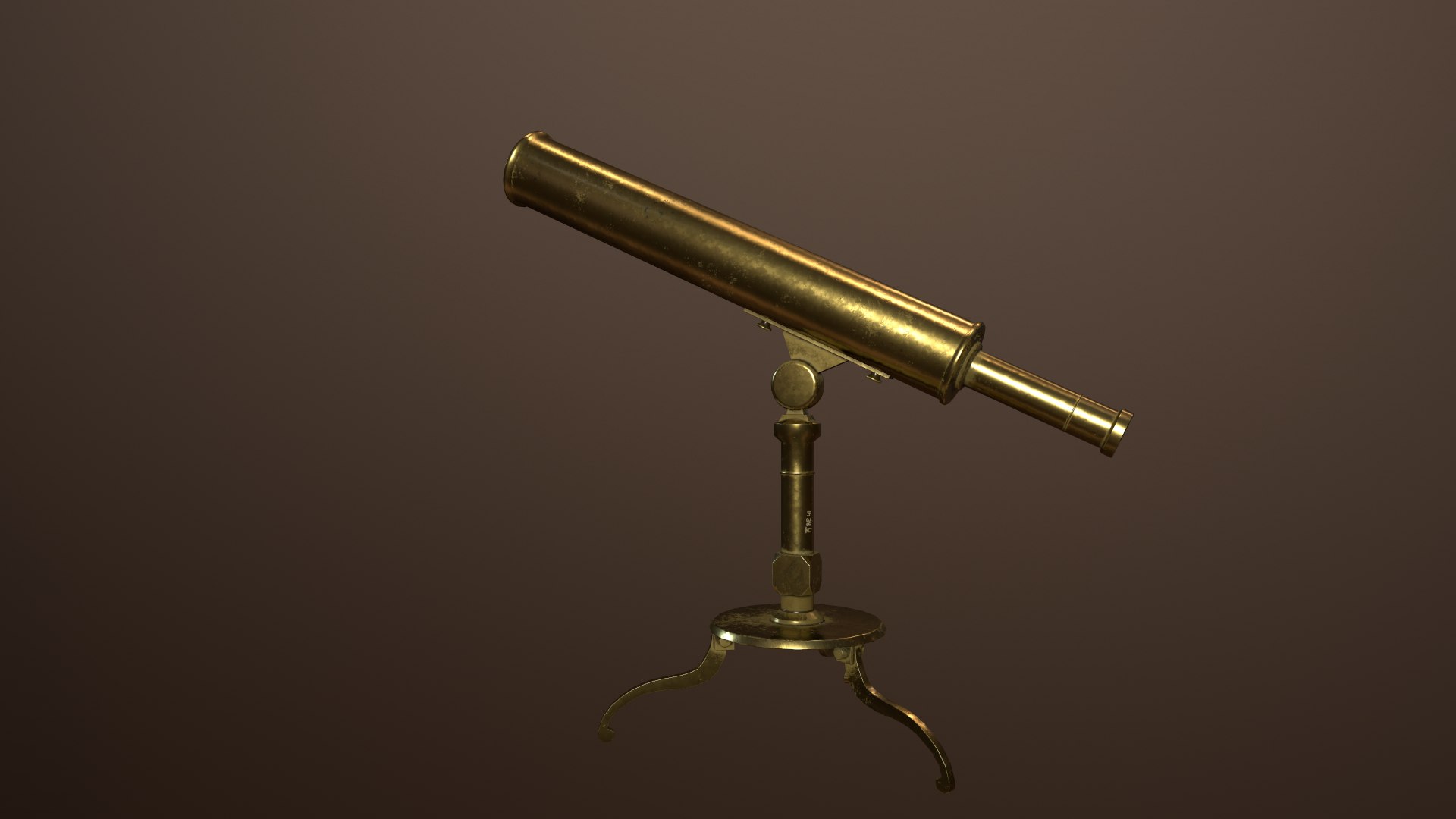 Old astronomy telescope pbr 3D model - TurboSquid 1512736