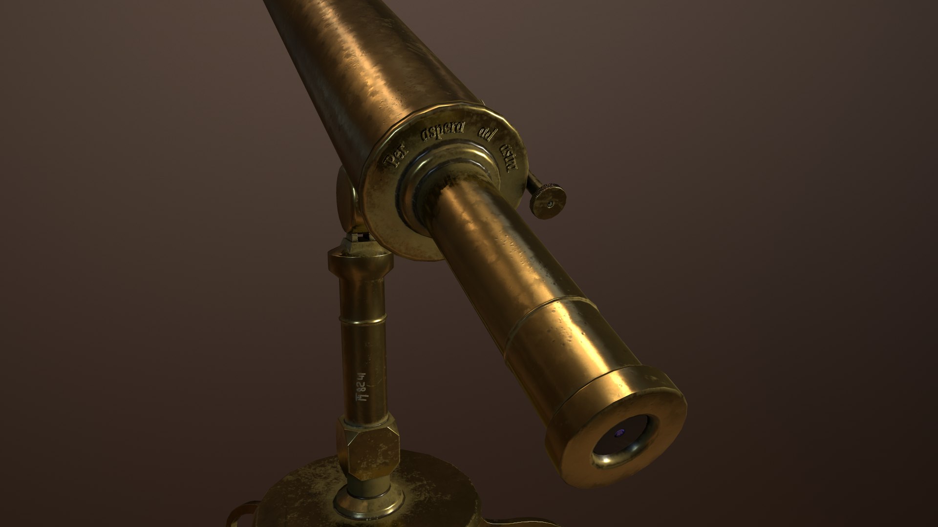 Old astronomy telescope pbr 3D model - TurboSquid 1512736