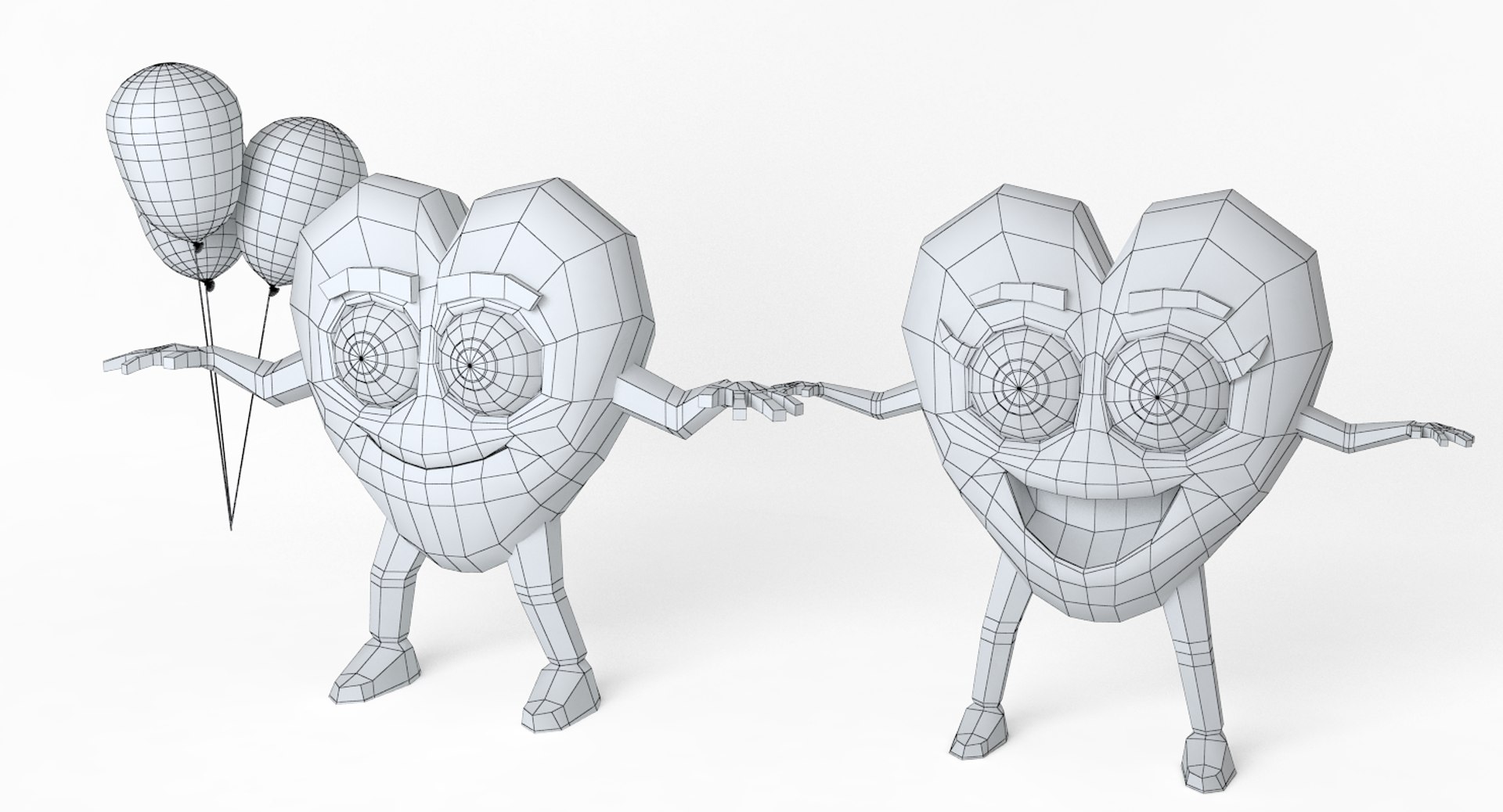 Cartoon heart 3D model - TurboSquid 1383754