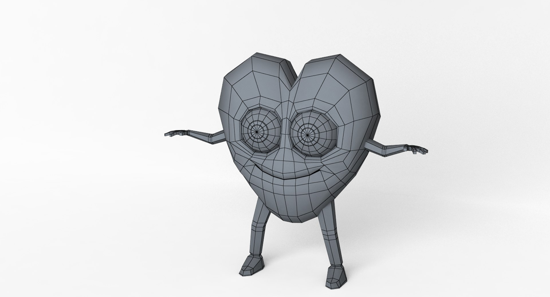 Cartoon heart 3D model - TurboSquid 1383754