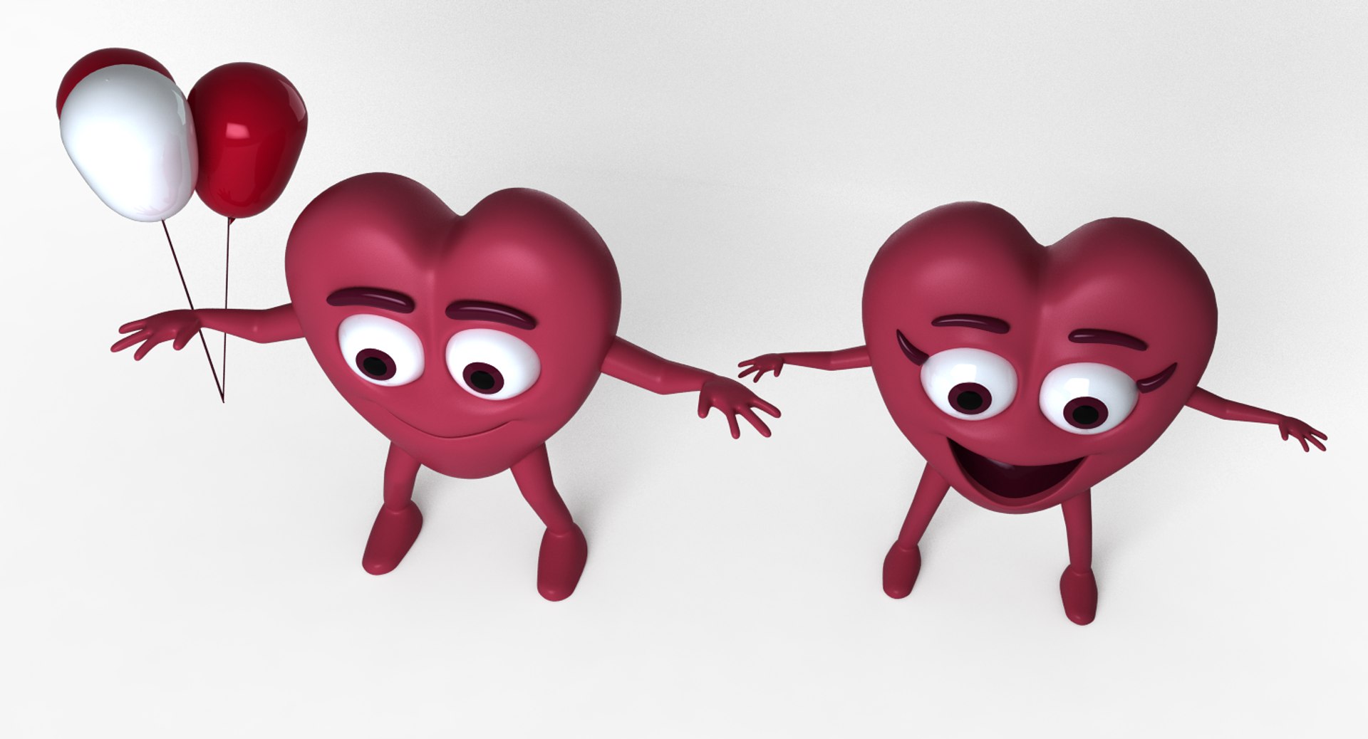 Cartoon Heart 3D Model - TurboSquid 1383754