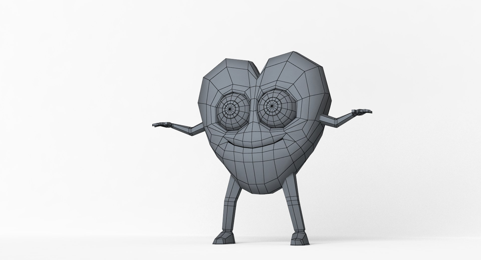 Cartoon heart 3D model - TurboSquid 1383754