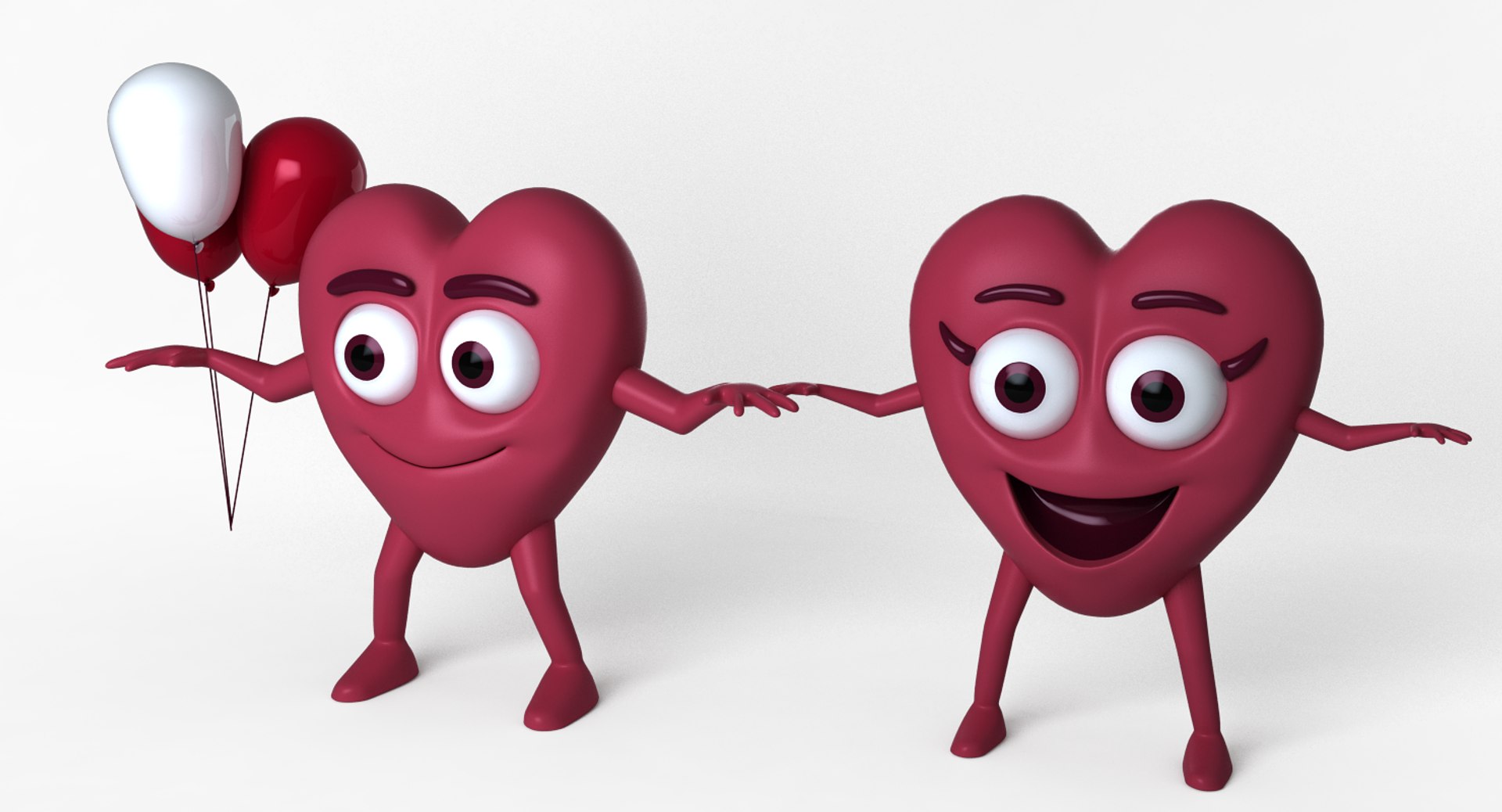 Cartoon Heart 3D Model - TurboSquid 1383754