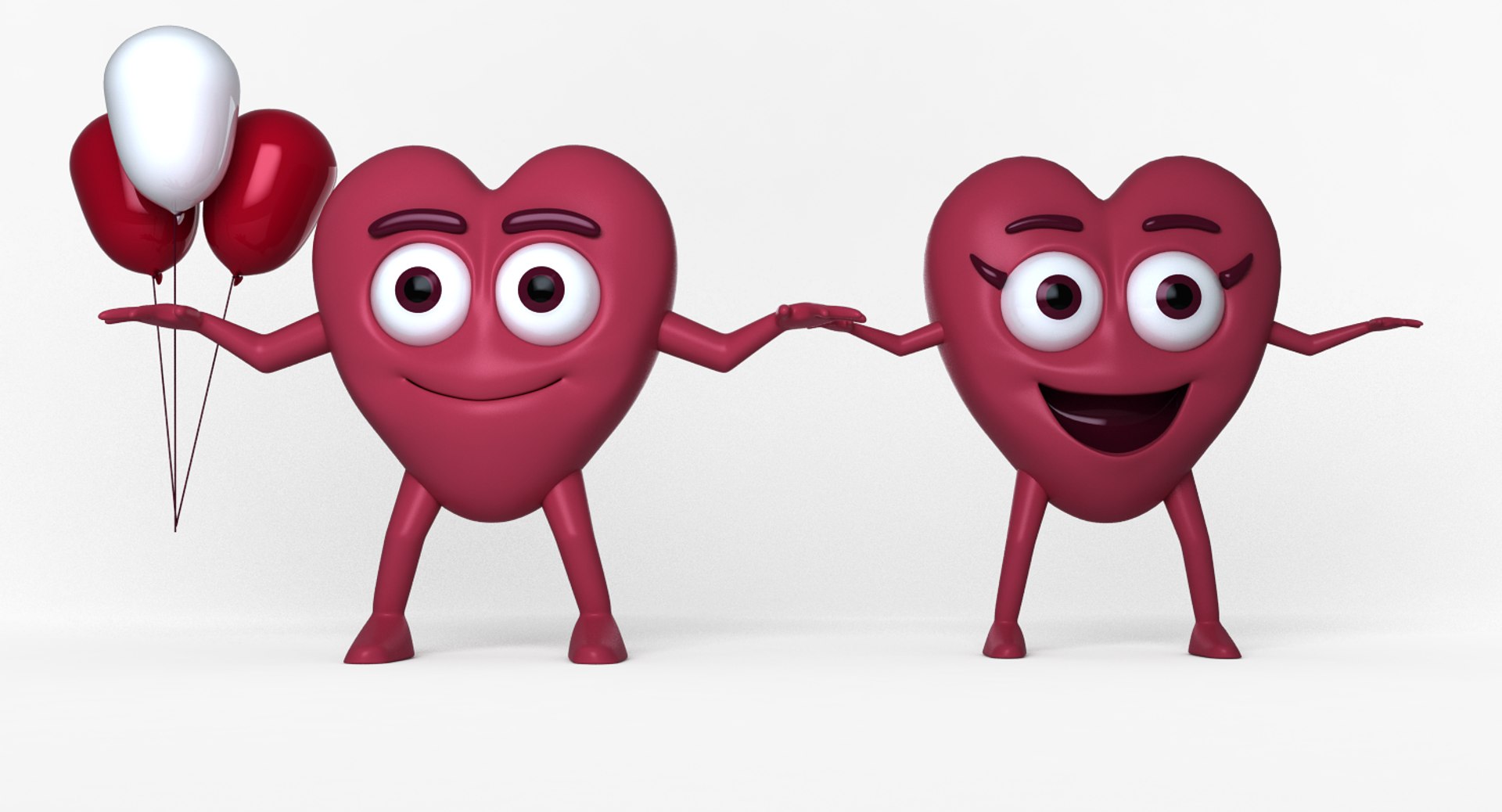 Cartoon Heart 3D Model - TurboSquid 1383754