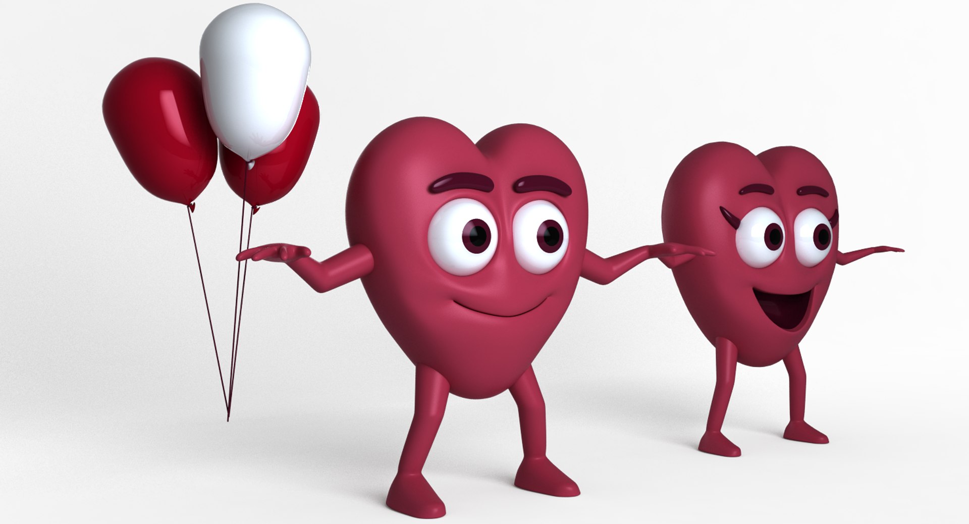 Cartoon Heart 3D Model - TurboSquid 1383754