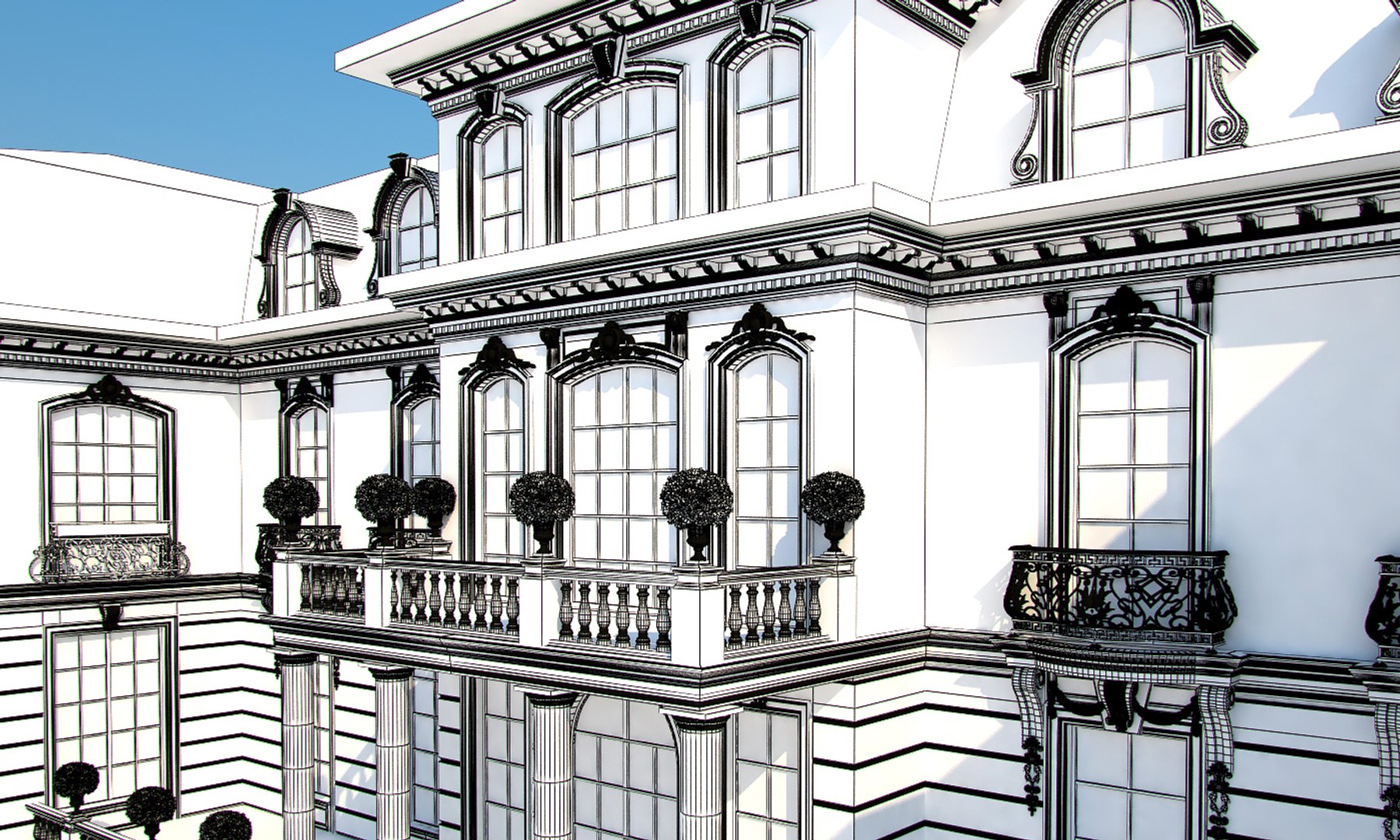 3d Model Classics Baroque Palace
