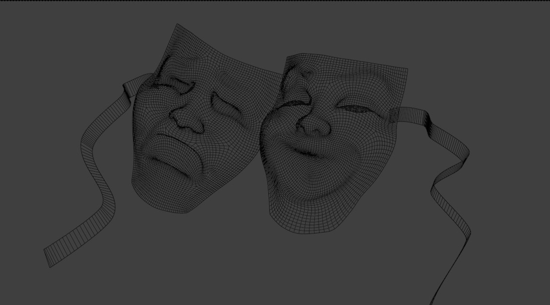3D Theater Masks Model - TurboSquid 2282118