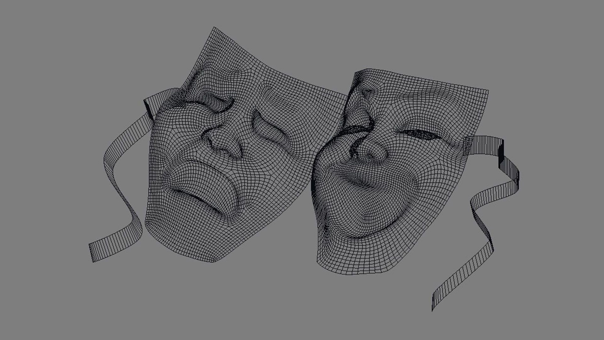 3D Theater Masks Model - TurboSquid 2282118
