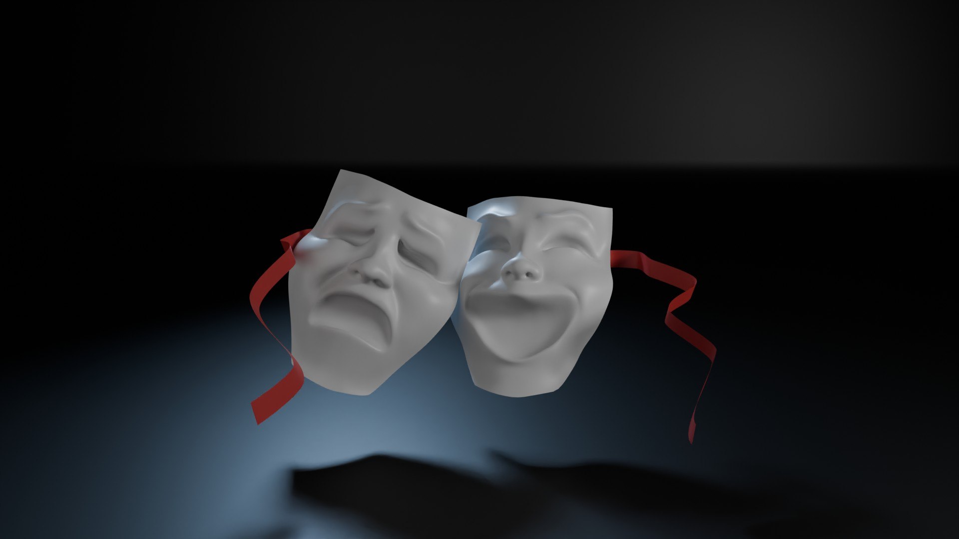 3D Theater Masks Model - TurboSquid 2282118