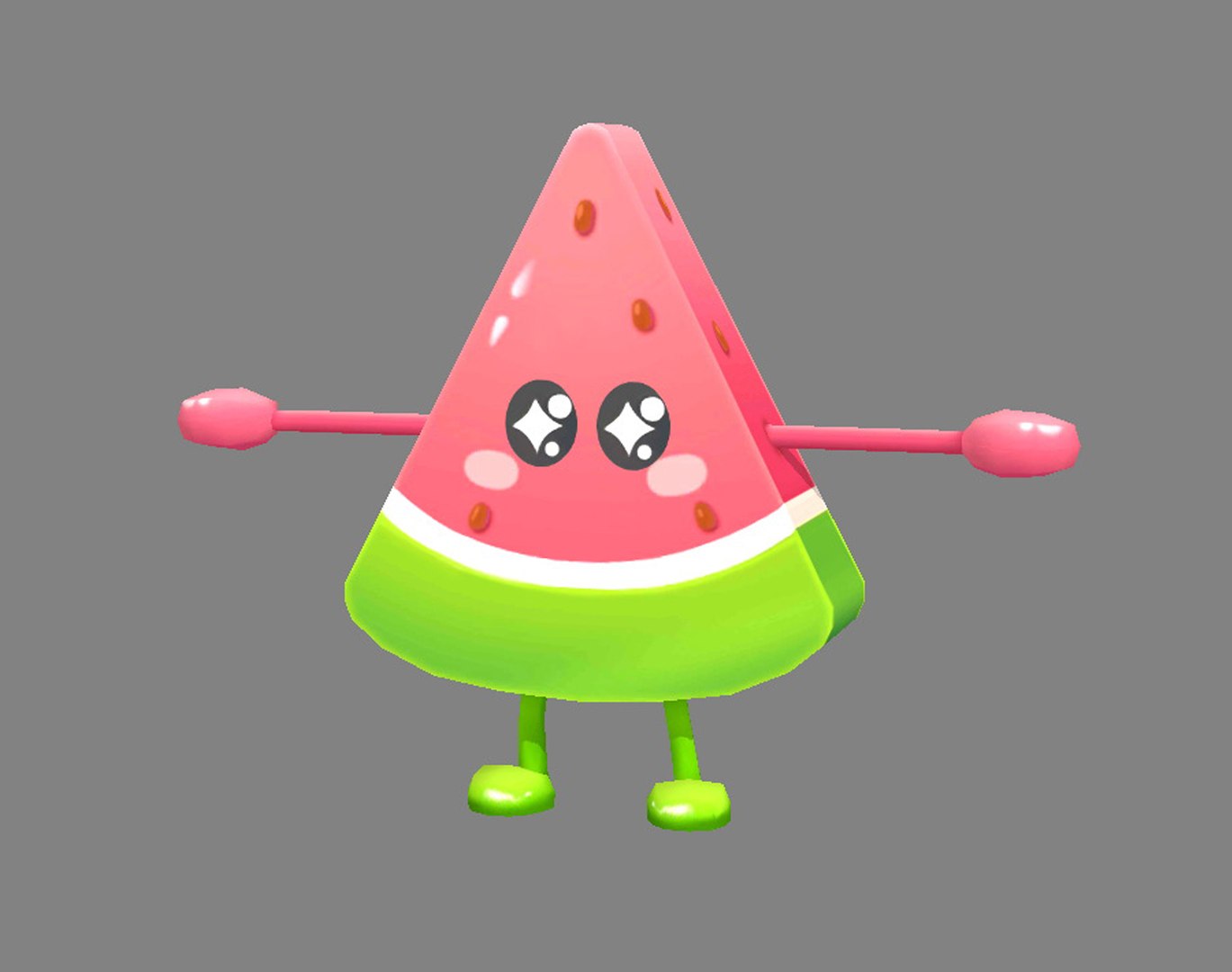 3D Watermelon Monster Mascot Model - TurboSquid 1712219
