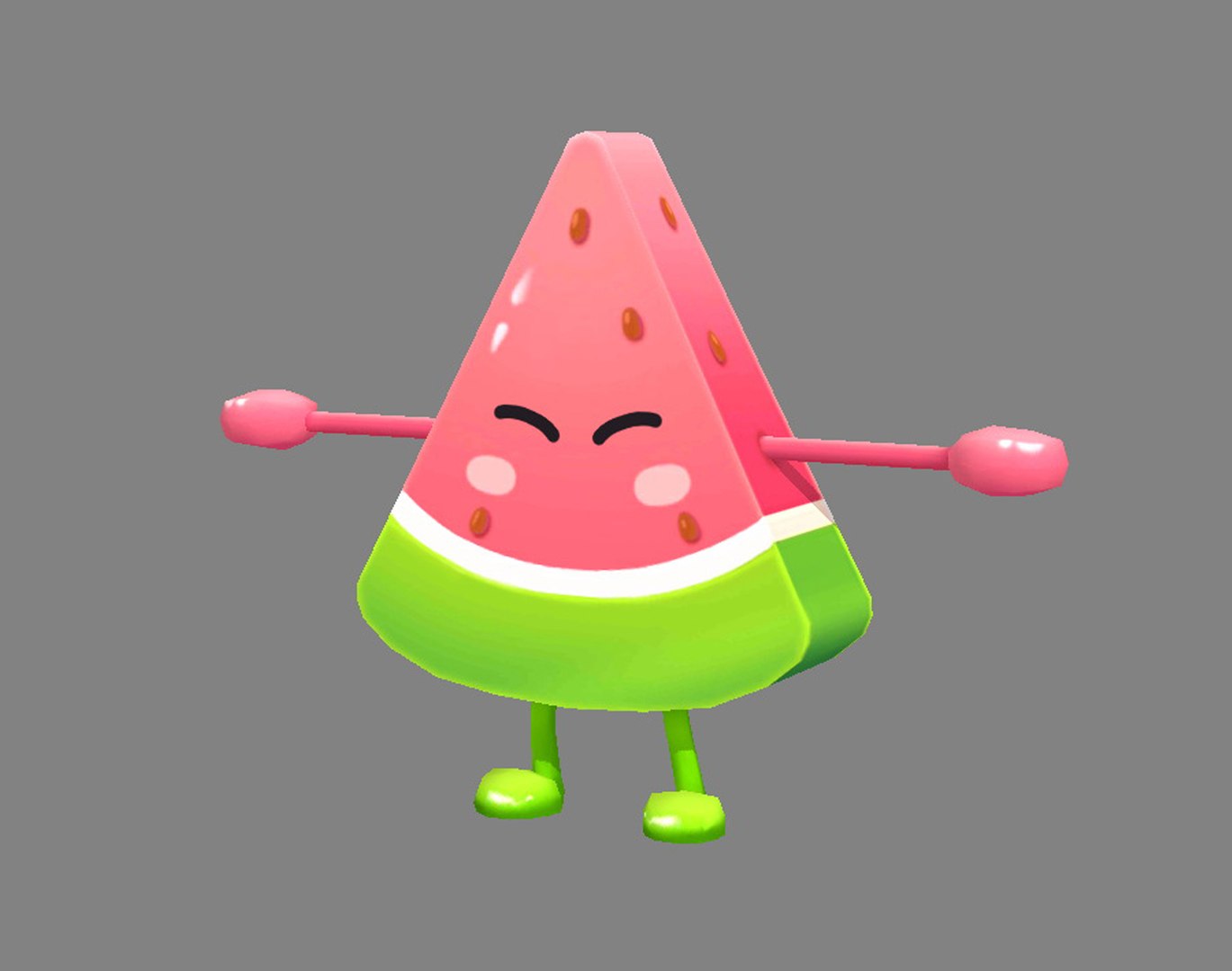 3D Watermelon Monster Mascot Model - TurboSquid 1712219