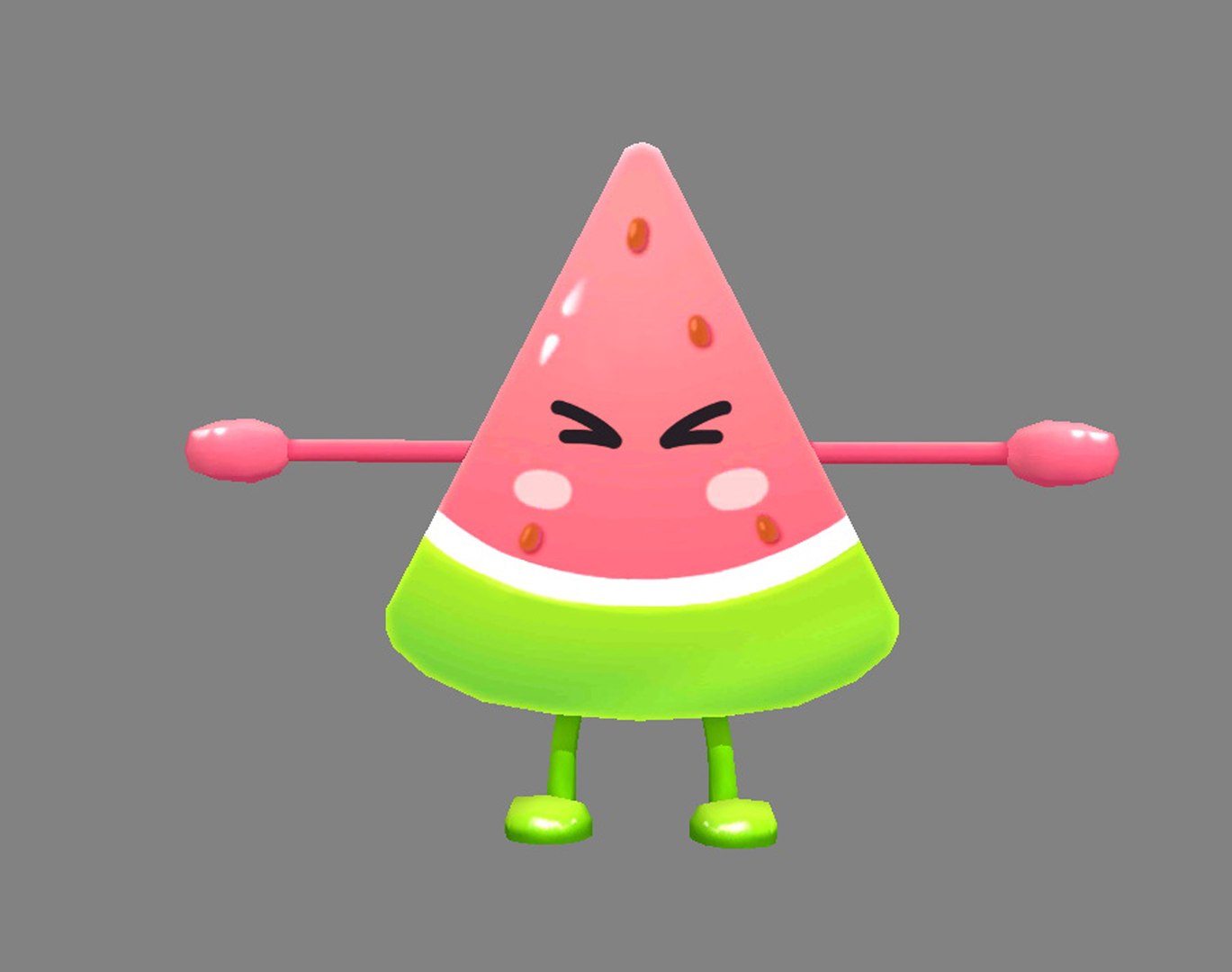 3D Watermelon Monster Mascot Model - TurboSquid 1712219