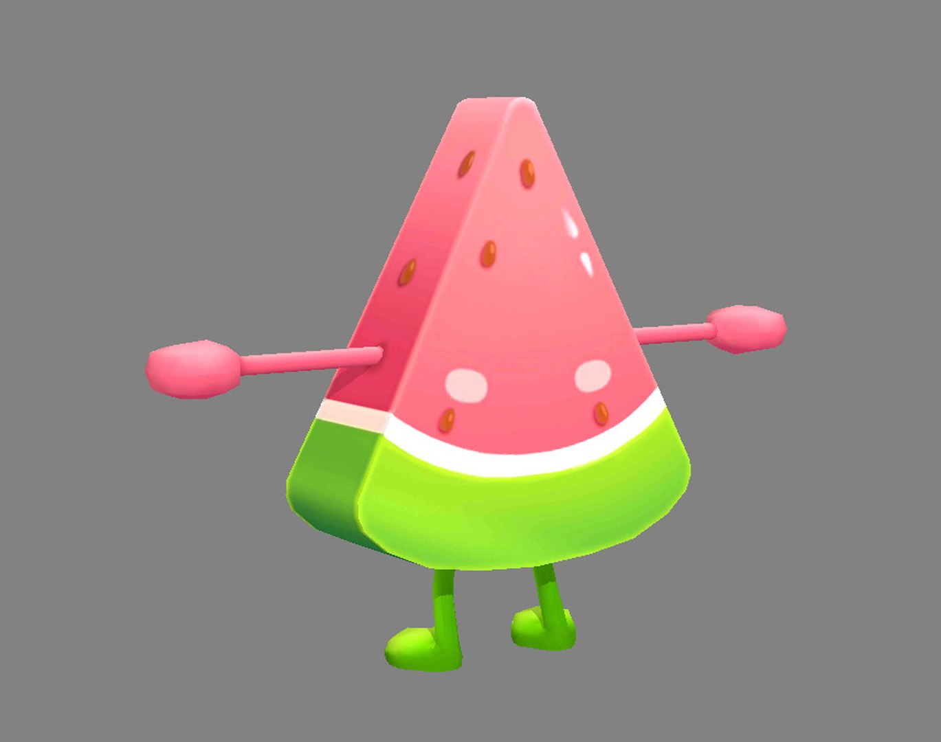 3D Watermelon Monster Mascot Model - TurboSquid 1712219