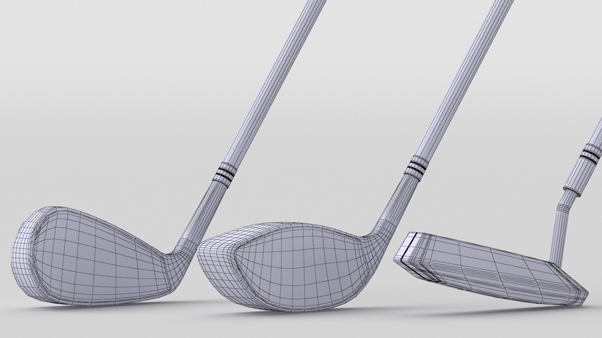 3D Model Golf Irons Set - TurboSquid 1986356