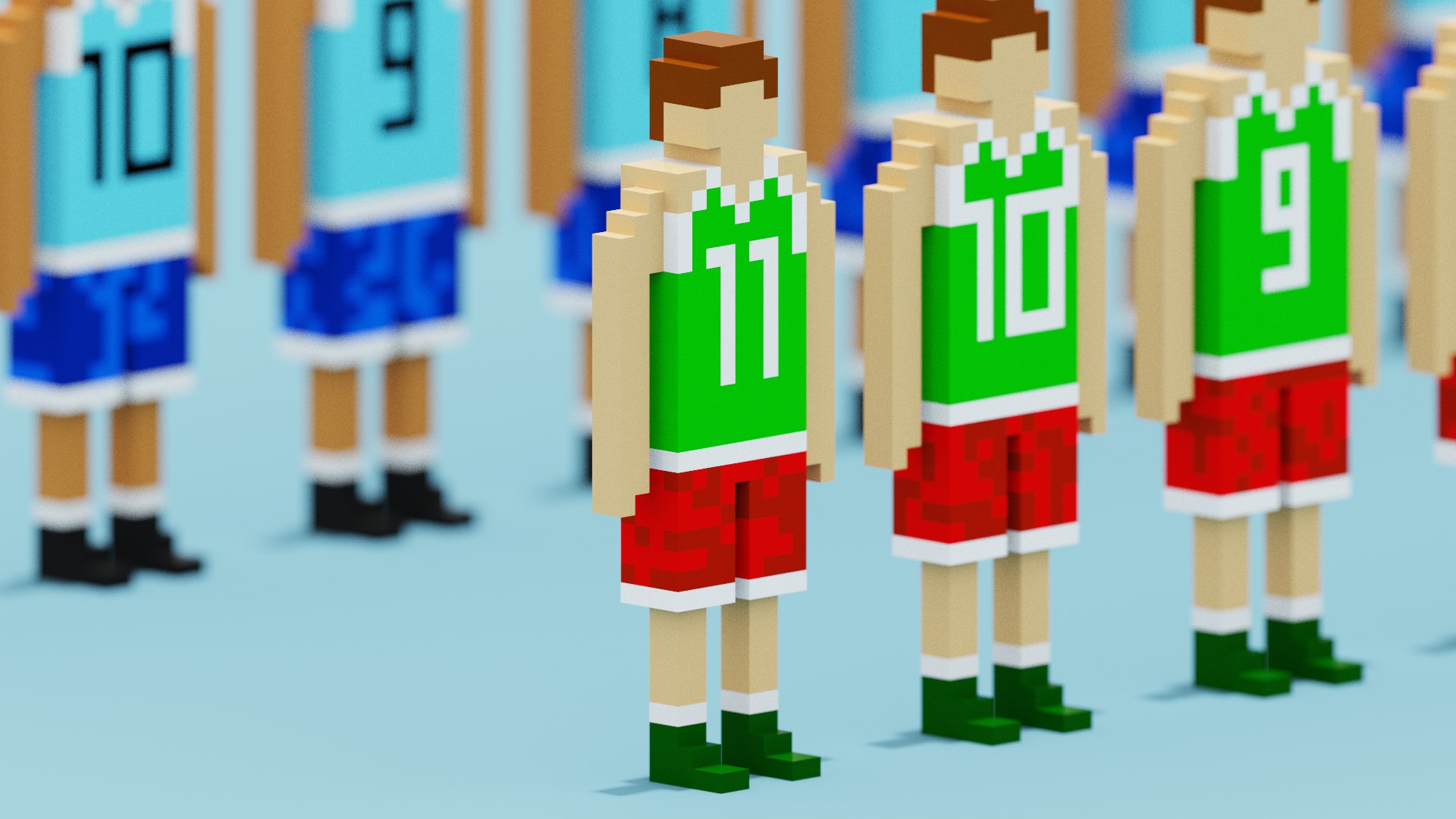 Voxel Basketball Players 3D - TurboSquid 2064528