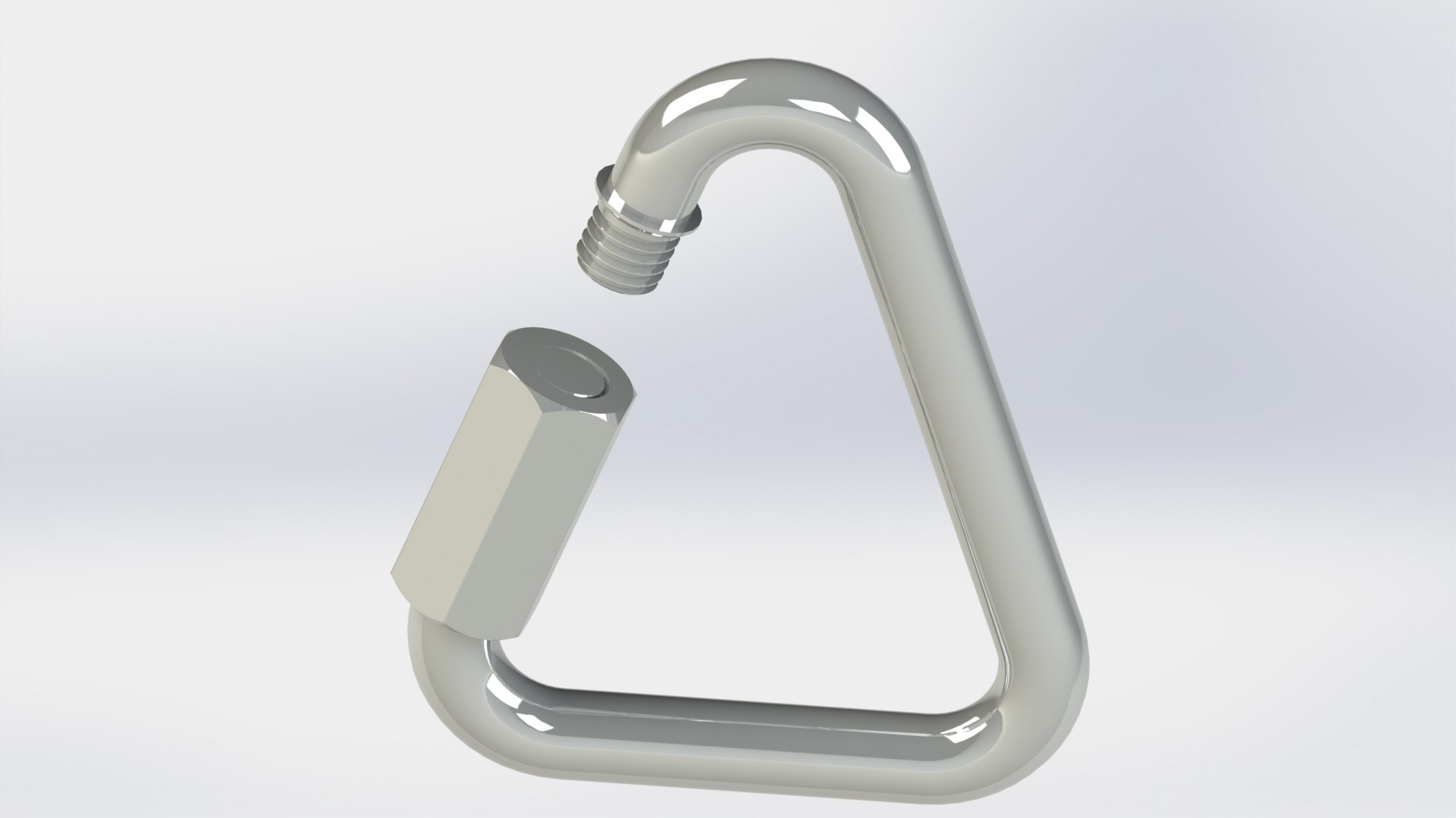 3D Triangular Carabiner Model - TurboSquid 1673883
