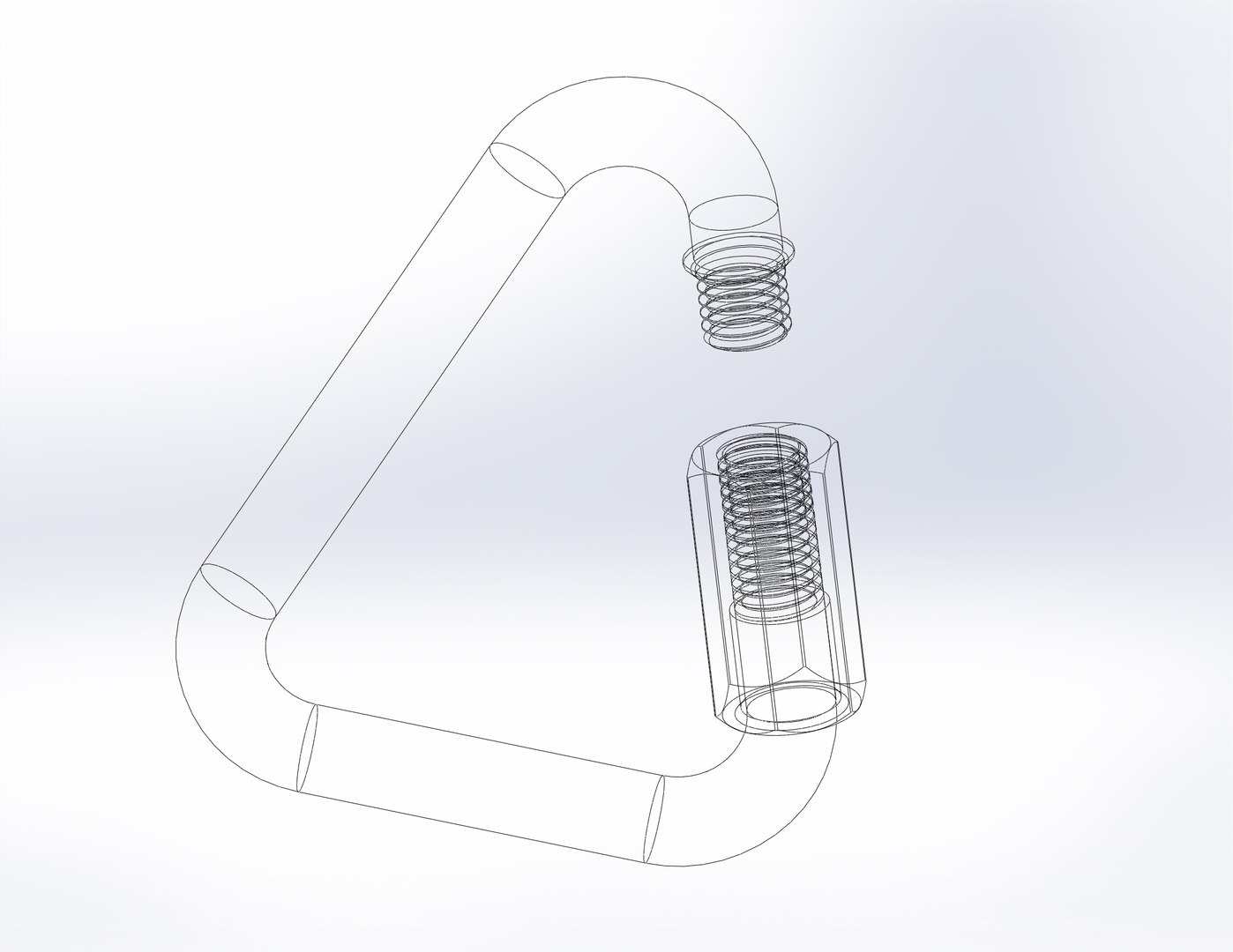 3D Triangular Carabiner Model - TurboSquid 1673883