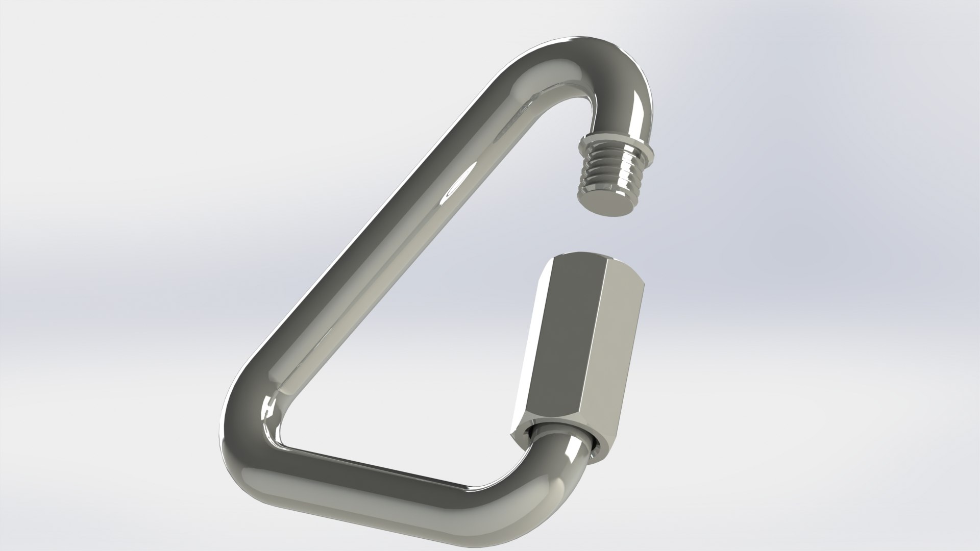 3D Triangular Carabiner Model - TurboSquid 1673883