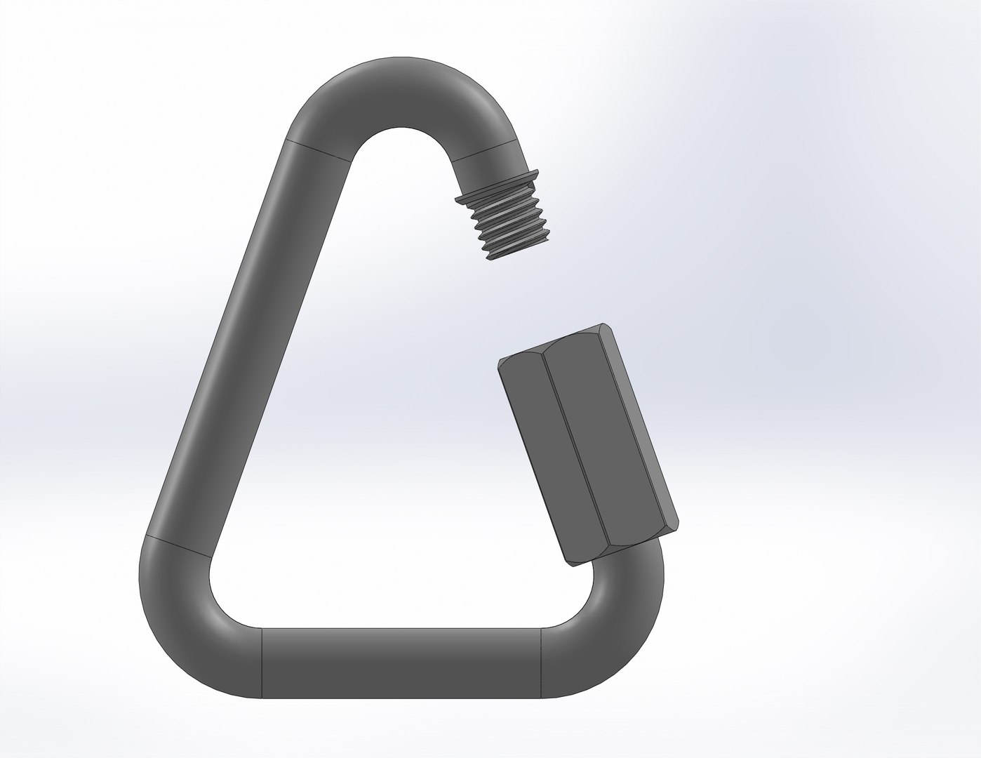 3D Triangular Carabiner Model - TurboSquid 1673883