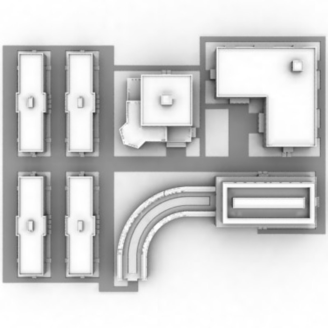 University Complex 3d Model