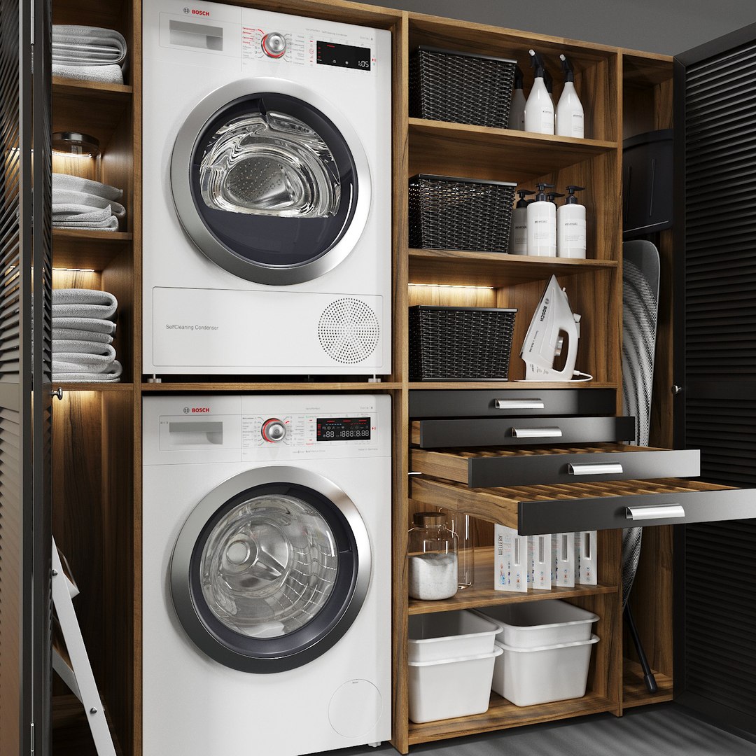 Set Laundry Model - TurboSquid 1437507