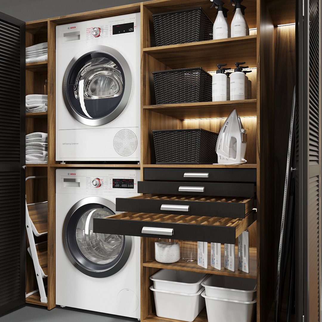 Set Laundry Model - TurboSquid 1437507