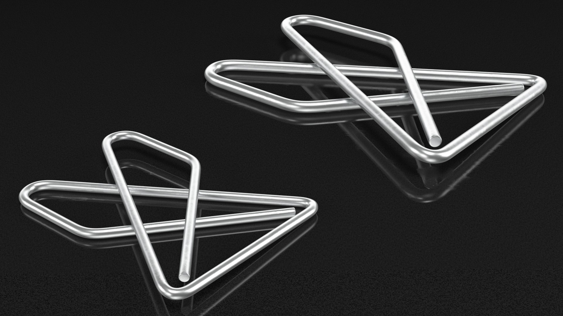 Paper Clip Butterfly Shape Metal 3D - TurboSquid 1861417