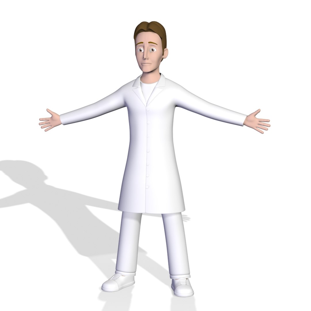 Male scientist man character 3D model - TurboSquid 1465386