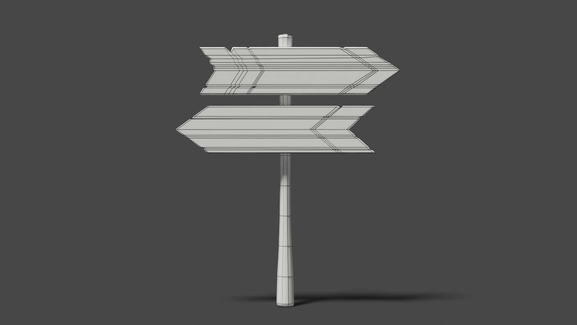 3D Model Wooden Sign Board - TurboSquid 1751553