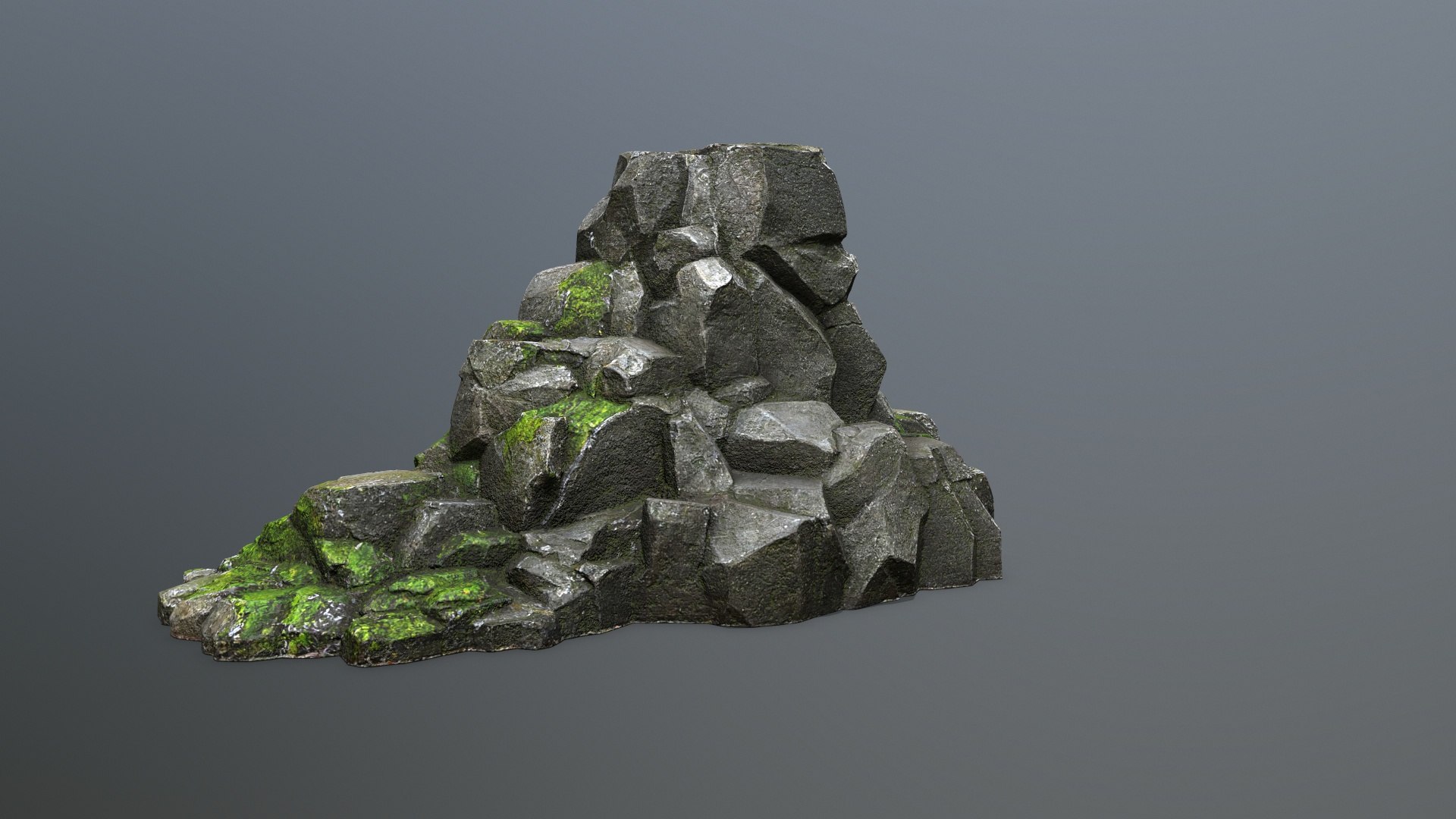 3D Cliff Rocks Model - TurboSquid 2368569