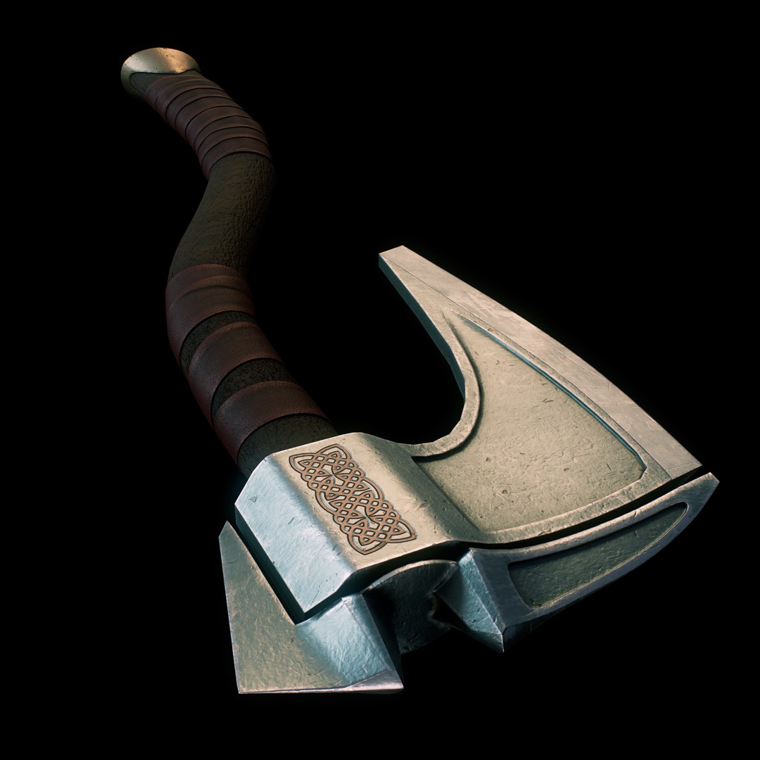 Viking Axe Mid-Poly 3D Model - TurboSquid 2101106