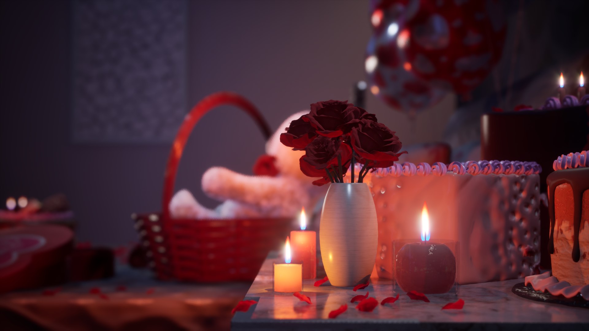 The Intimate Valentine Day 3D Asset Pack 3D Model - TurboSquid 2296912