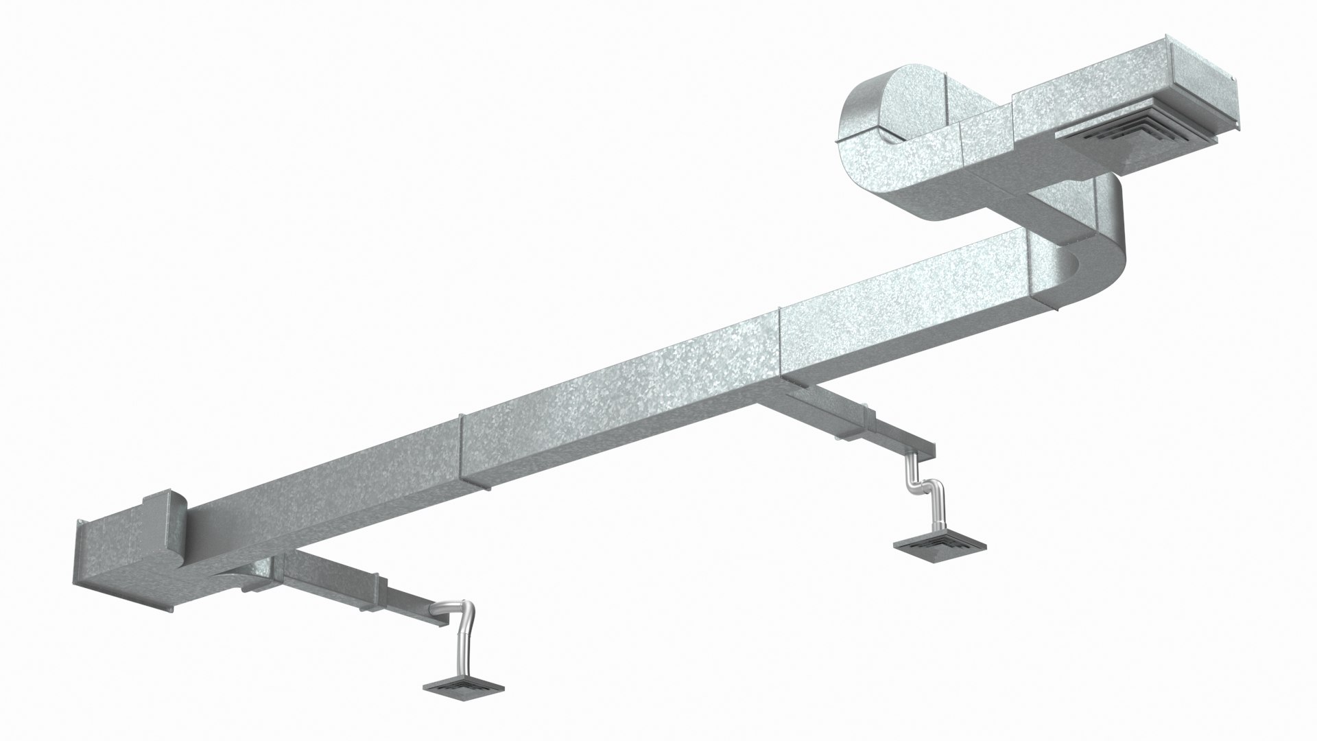 Industrial HVAC Ductwork 3D Model - TurboSquid 2265150