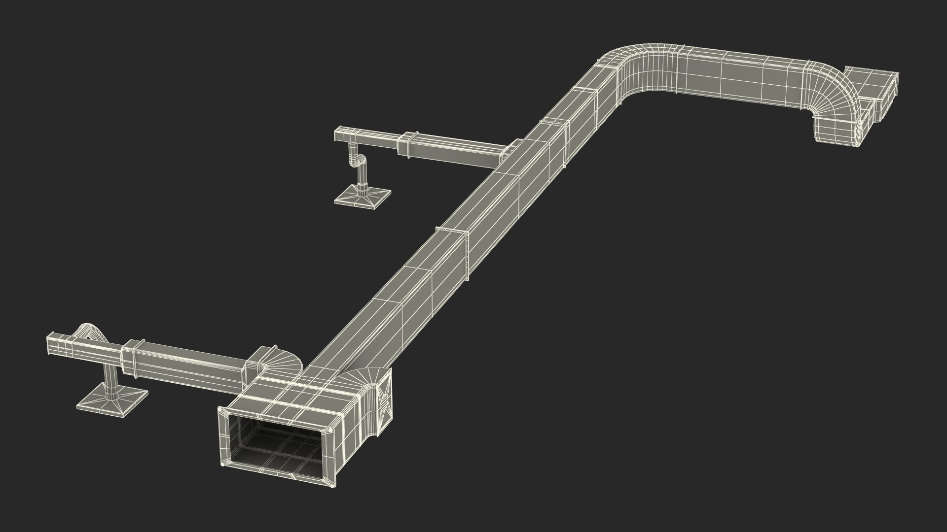 Industrial HVAC Ductwork 3D Model - TurboSquid 2265150