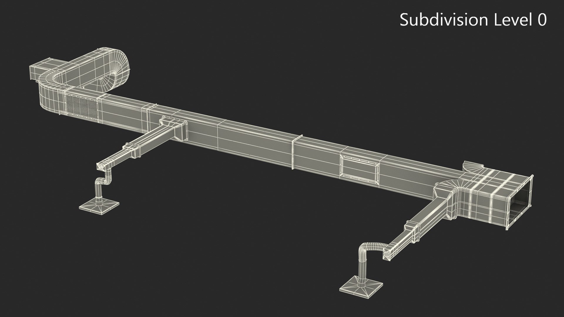 Industrial HVAC Ductwork 3D Model - TurboSquid 2265150