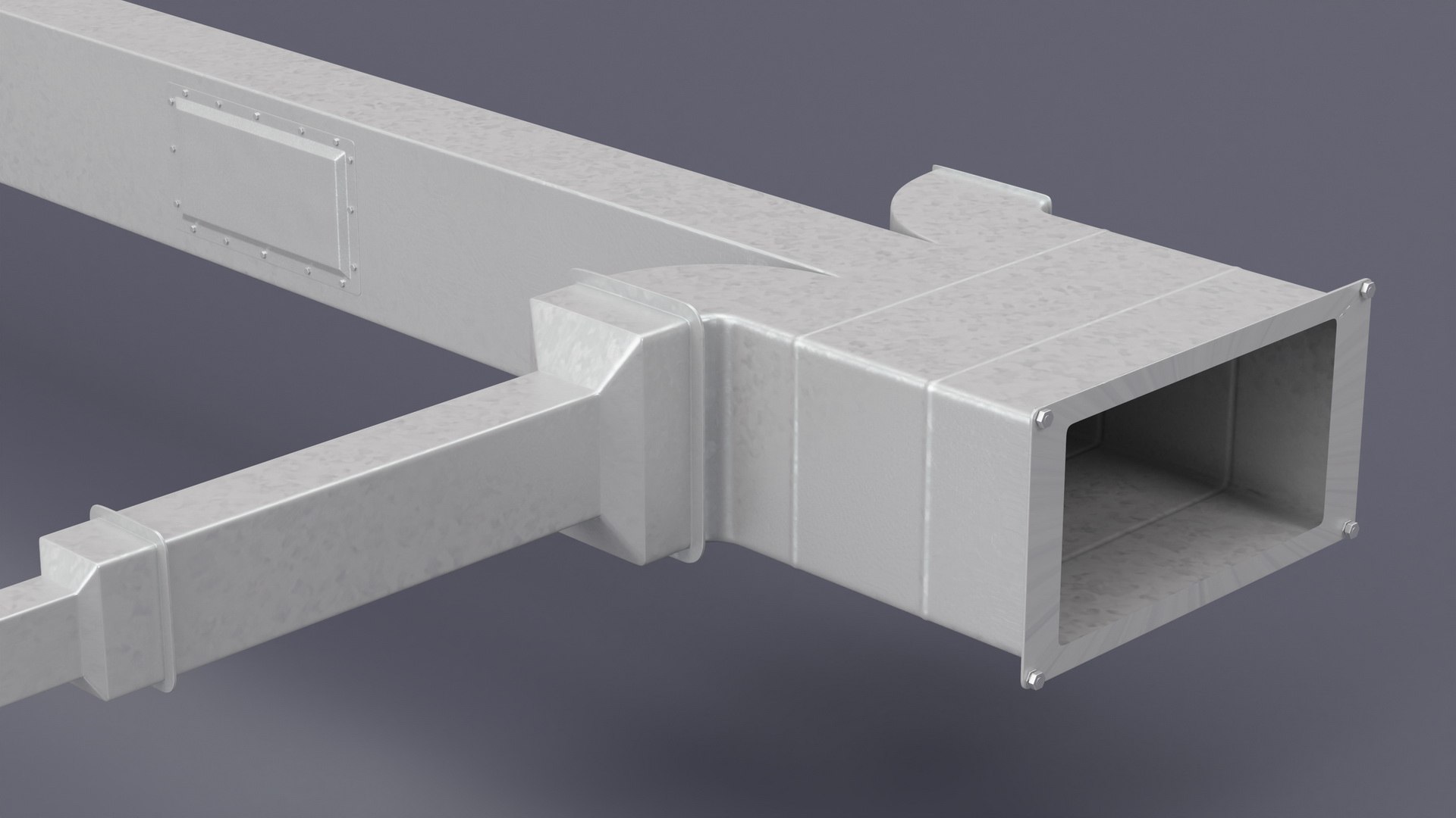 Industrial HVAC Ductwork 3D Model - TurboSquid 2265150