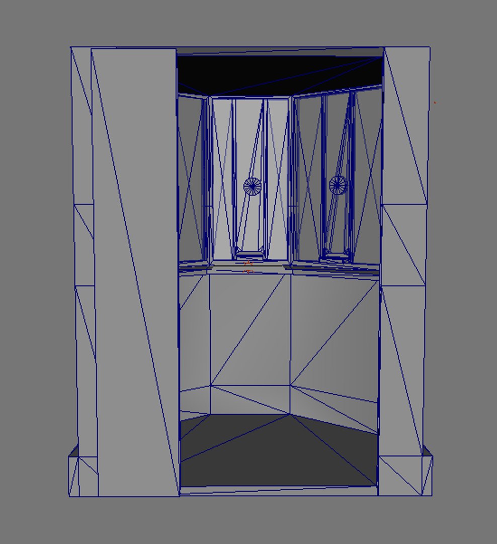 Wooden Ticket Booth 3d Obj