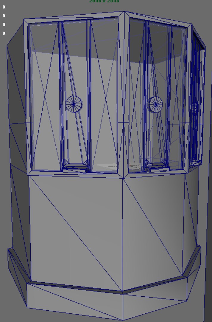 Wooden Ticket Booth 3d Obj