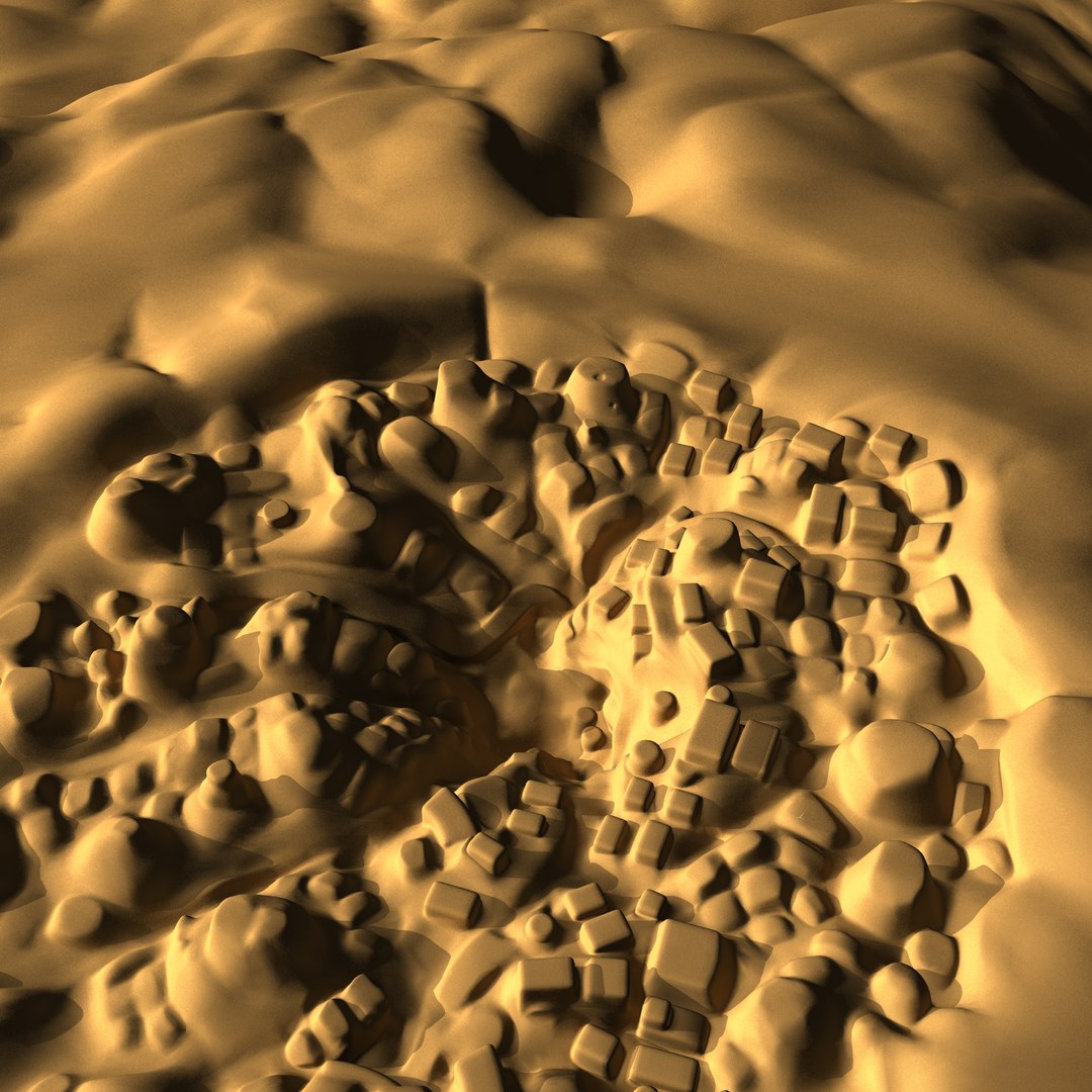 Alien Planet Base 3d Obj