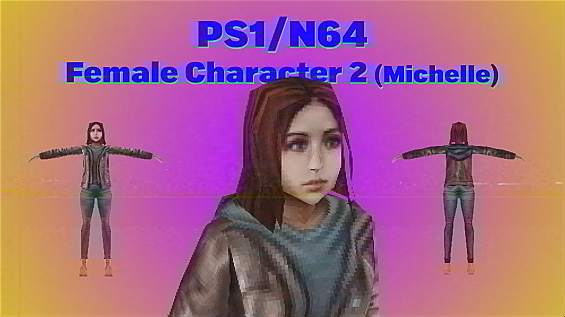 3D PS1 N64 Female Character 2 Michelle - TurboSquid 2361526