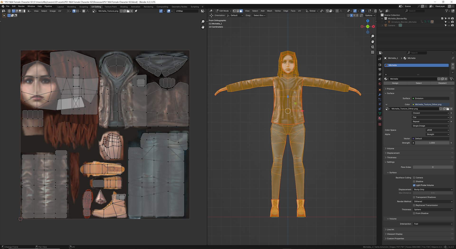 3D PS1 N64 Female Character 2 Michelle - TurboSquid 2361526