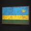 Old Picture Frame With Rwanda Flag - Game Ready PBR Low-poly 3D Model ...