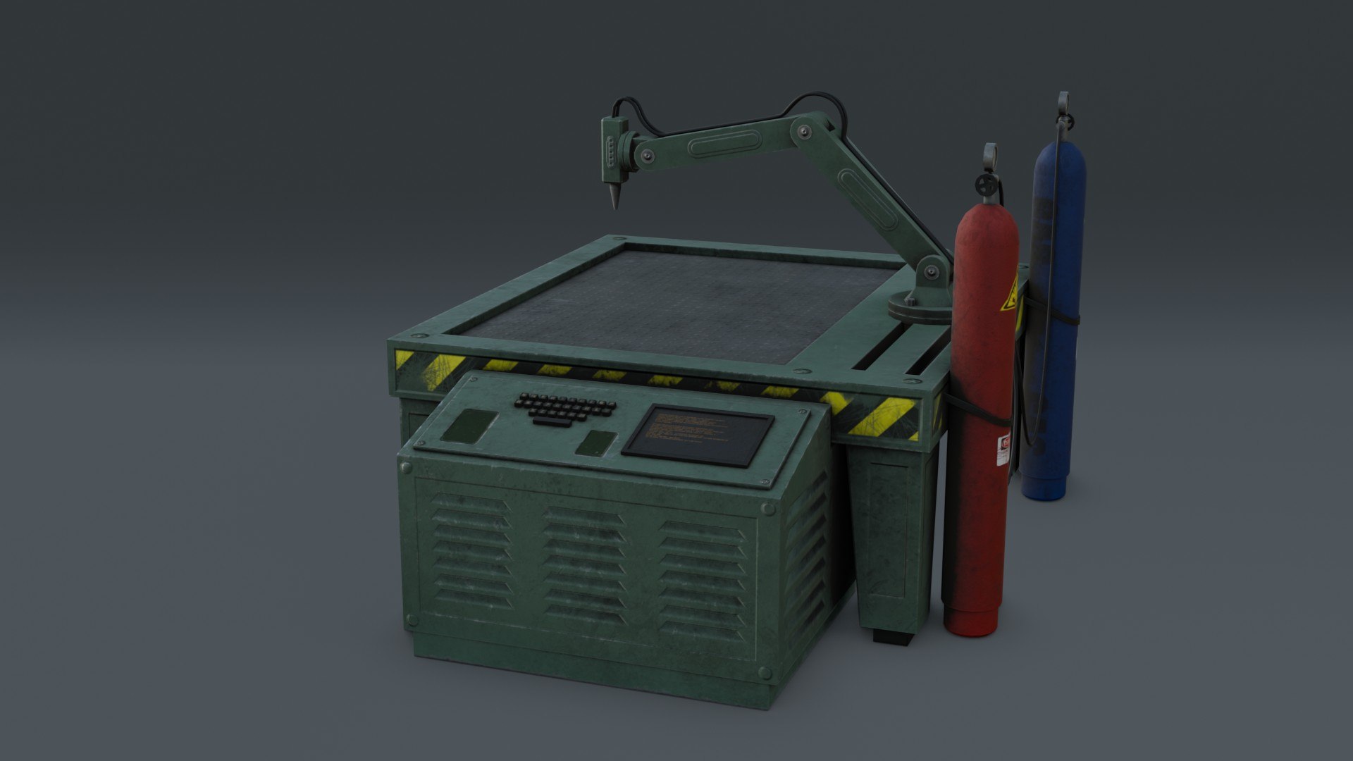 3D Model Machine 03 Weathered - TurboSquid 2194244