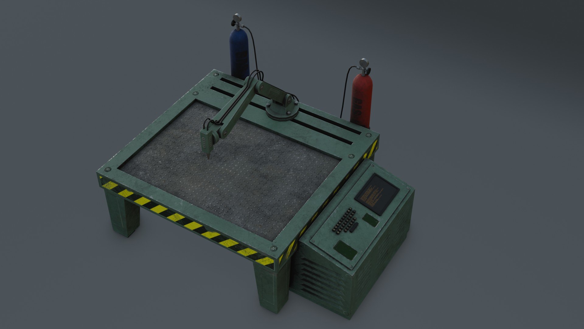 3D Model Machine 03 Weathered - TurboSquid 2194244