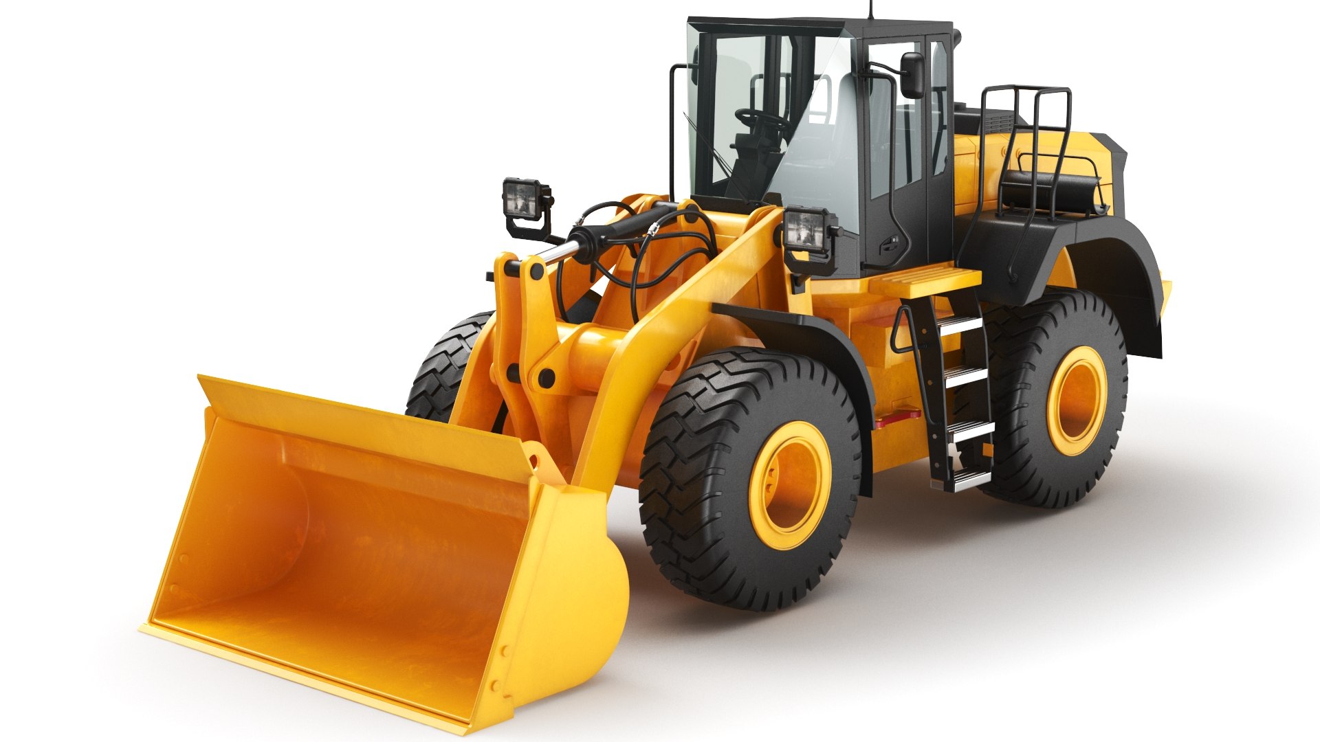 3D Detailed Wheel Loader - TurboSquid 2287877