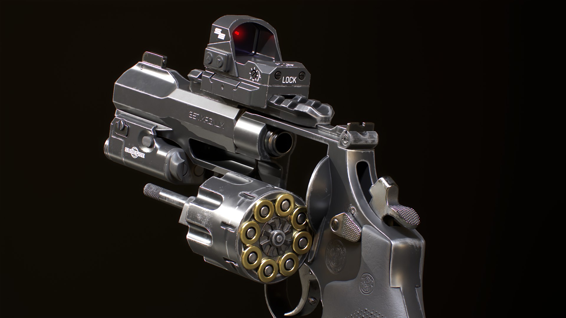 3D Smith And Wesson R8 Revolver - TurboSquid 1827152