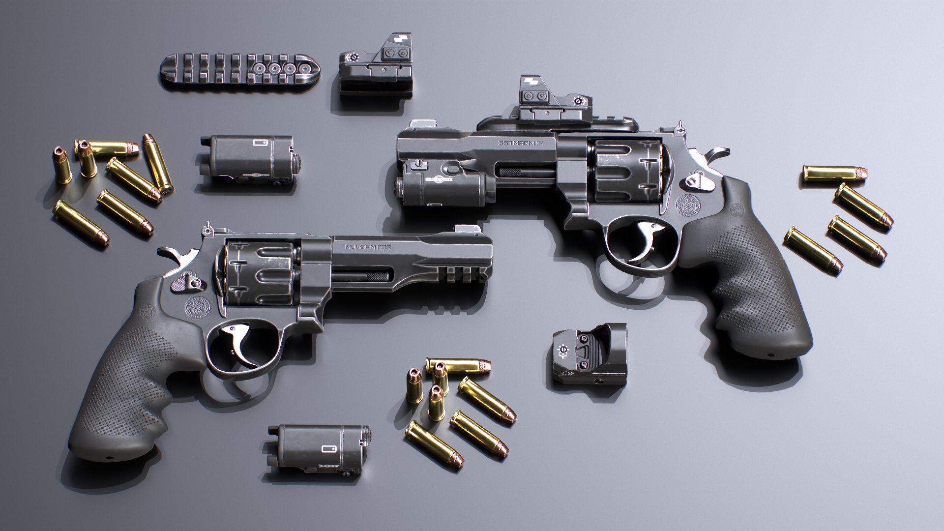 3D Smith And Wesson R8 Revolver - TurboSquid 1827152