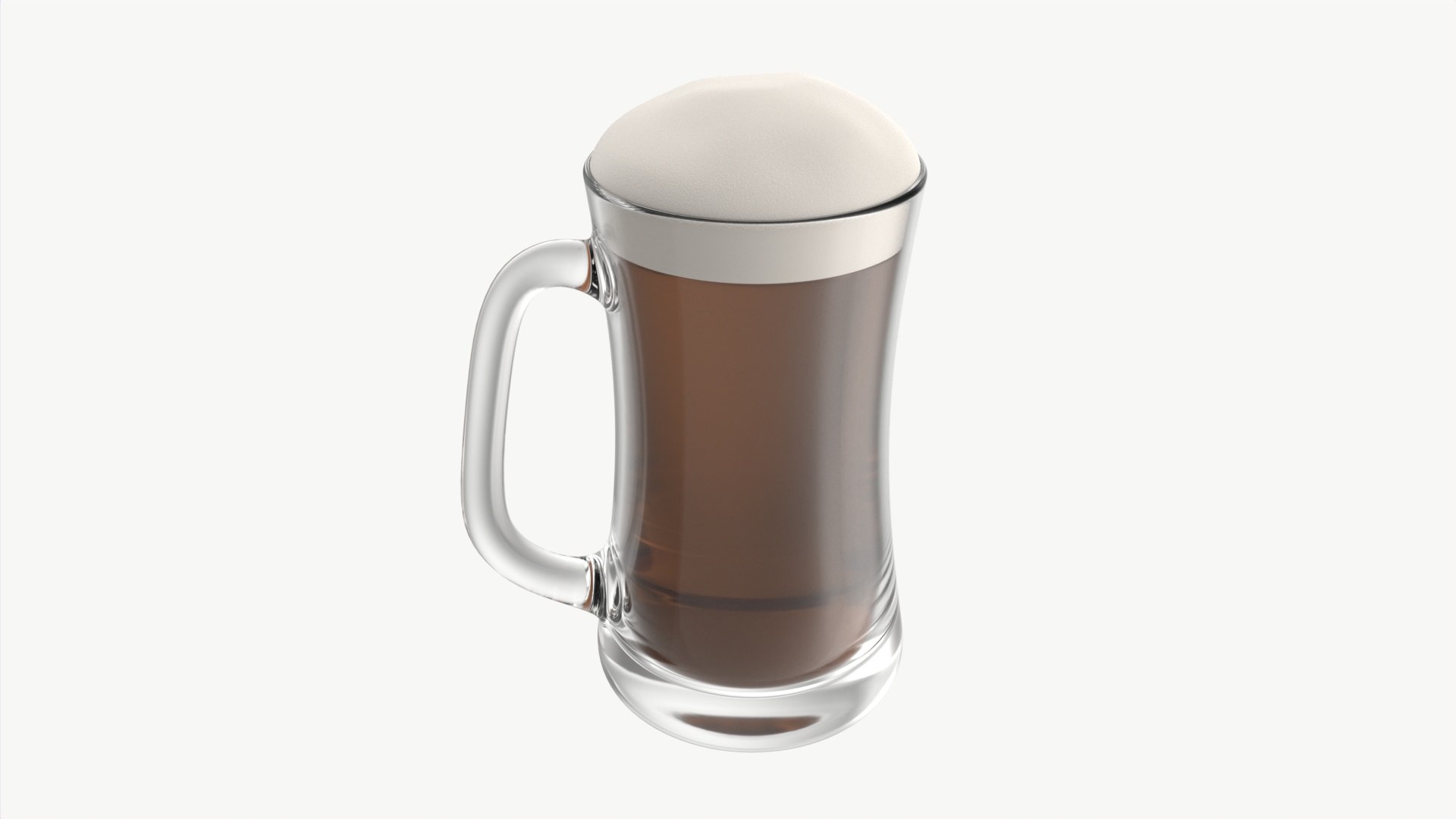 3D Model Beer Mug With Foam 02 - TurboSquid 1951471